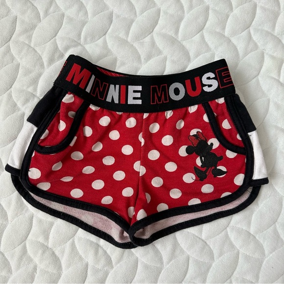 Disney | Bottoms | Disney Minnie Mouse Shorts For Girls Xxs 4t | Poshmark